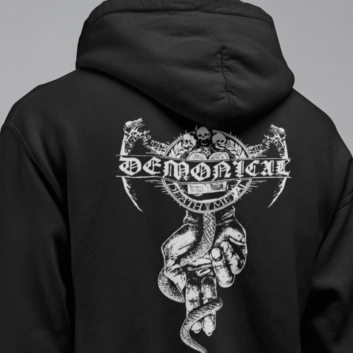 Demonical Band Hoodie, Demonical Logo Artwork Hooded Sweatshirt, Death ...