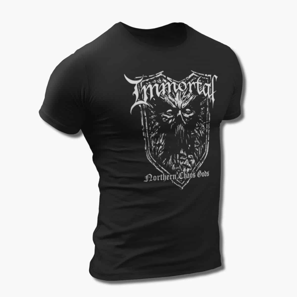 Immortal T-Shirt, Immortal Northern Chaos Gods Tee, Black Metal Merch – Metal Band T-Shirt ...