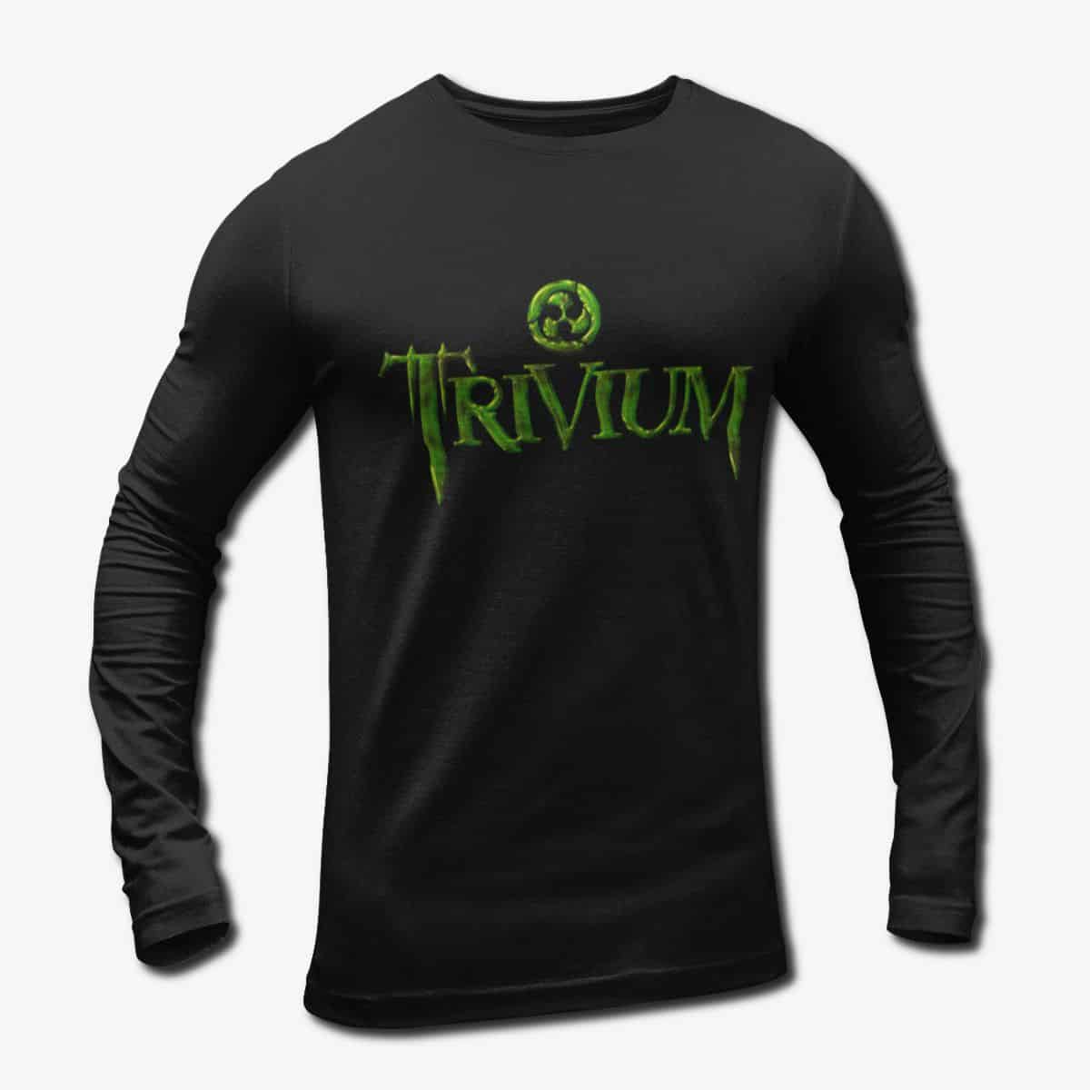 Trivium Band Long Sleeve T-Shirt, Trivium Logo Longsleeve Tee, Metalcore, Thrash, Heavy Metal ...