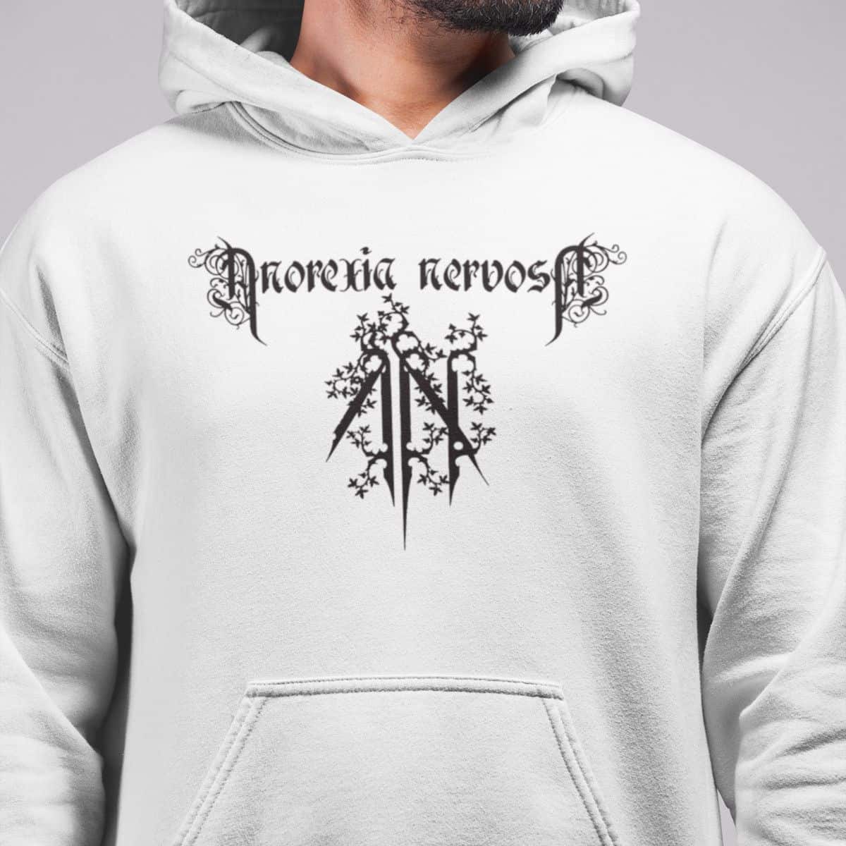 Anorexia Nervosa Band Hoodie, Anorexia Nervosa Logo Hooded Sweatshirt ...