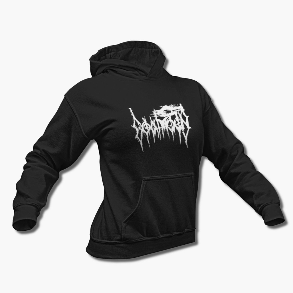Goatmoon Band Hoodie, Goatmoon Logo Black Hooded Sweatshirt, Folk Metal ...