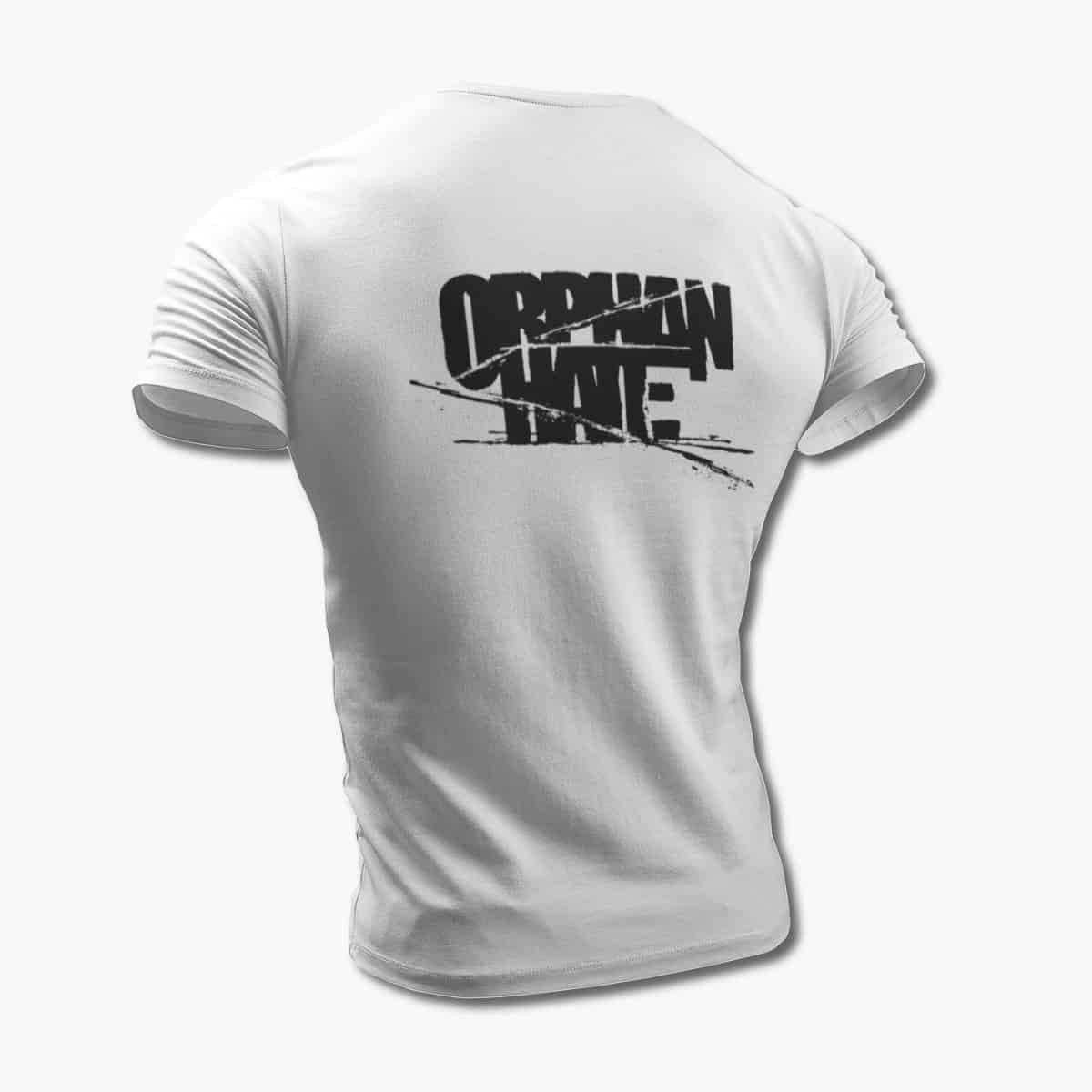 Orphan Hate T-Shirt, Orphan Hate Logo White Tee Shirt, Melodic Thrash ...