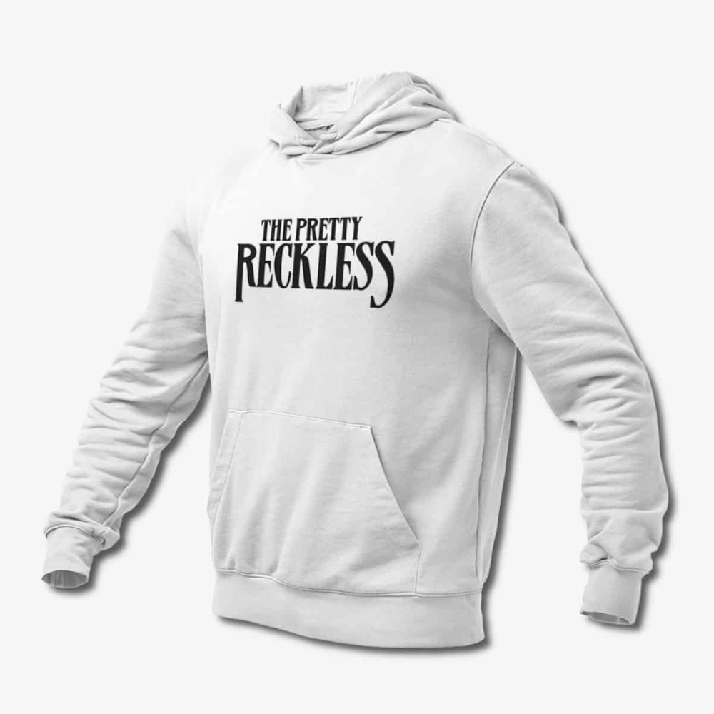 The Pretty Reckless Hoodie, Pretty Reckless Band Logo White Hoodie ...
