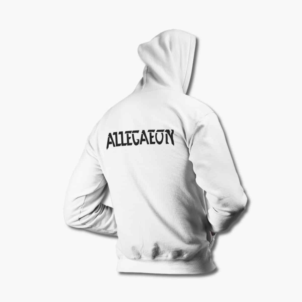 Allegaeon Hoodie, Allegaeon Band Logo White Hoodie, Melodic Death Metal ...