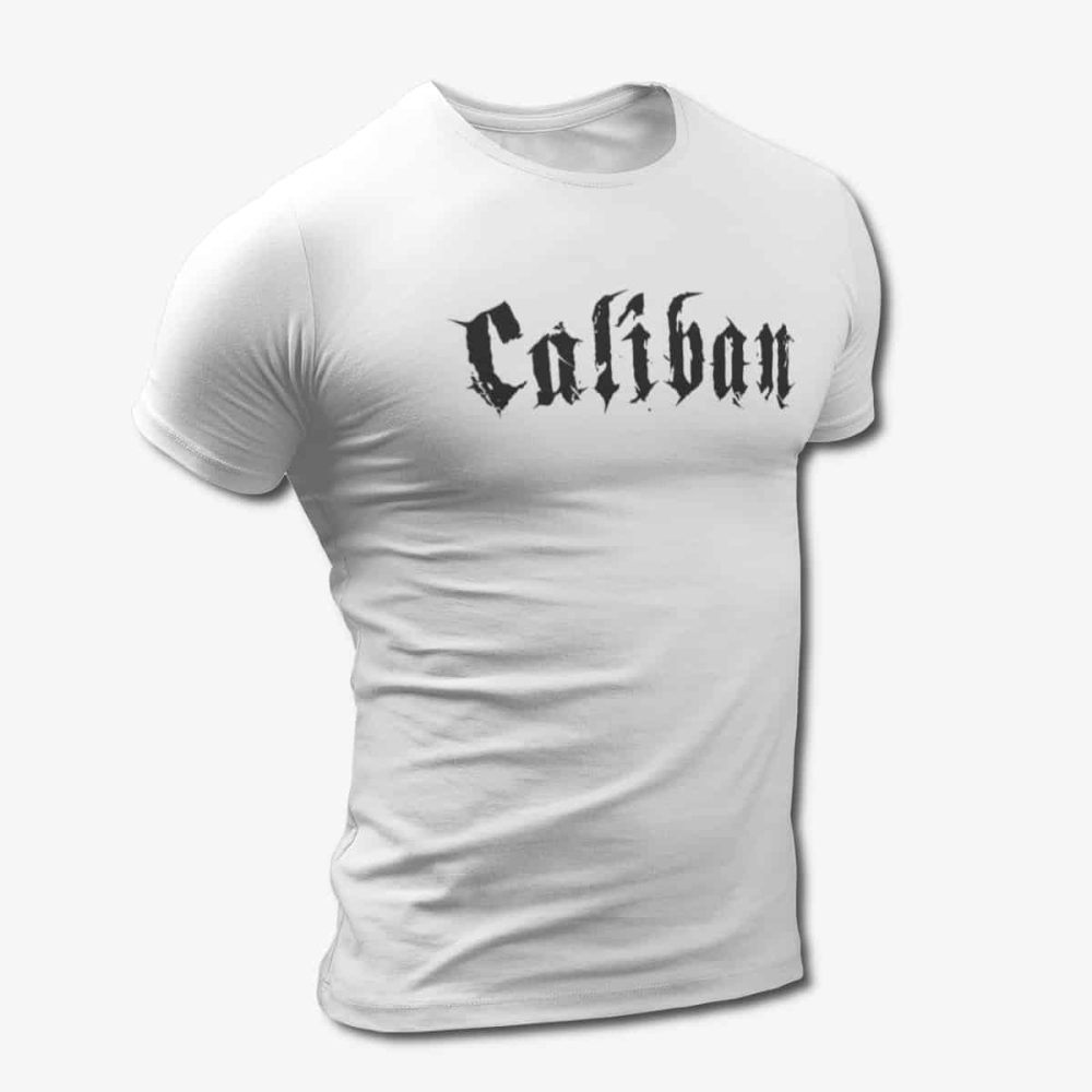 Caliban T-Shirt, Caliban Band Old Logo White Tee Shirt, Metalcore ...