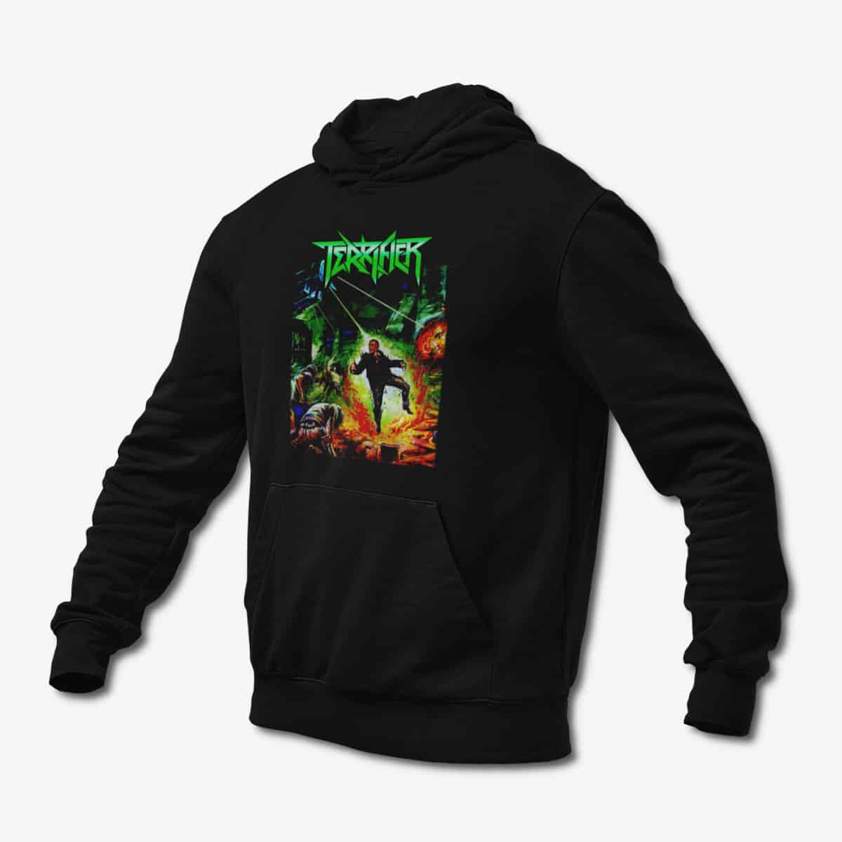 Terrifier Hoodie, Terrifier Weapons of Thrash Destruction Black Hoodie ...