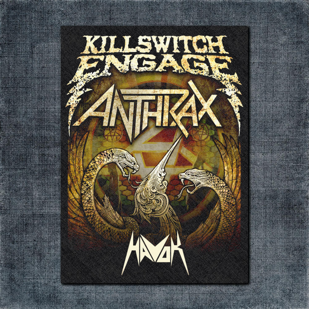 Killswitch Engage Anthrax Back Patch, Killswitch Engage Anthrax The ...