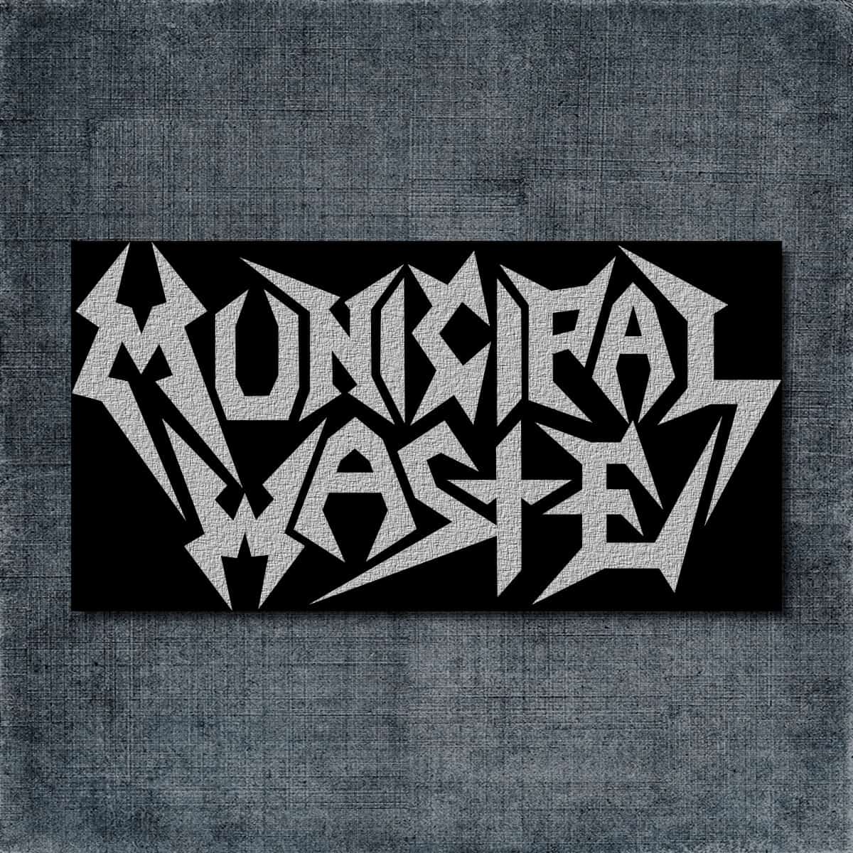 Municipal Waste Back Patch, Municipal Waste Logo Big Back Patch – Metal ...