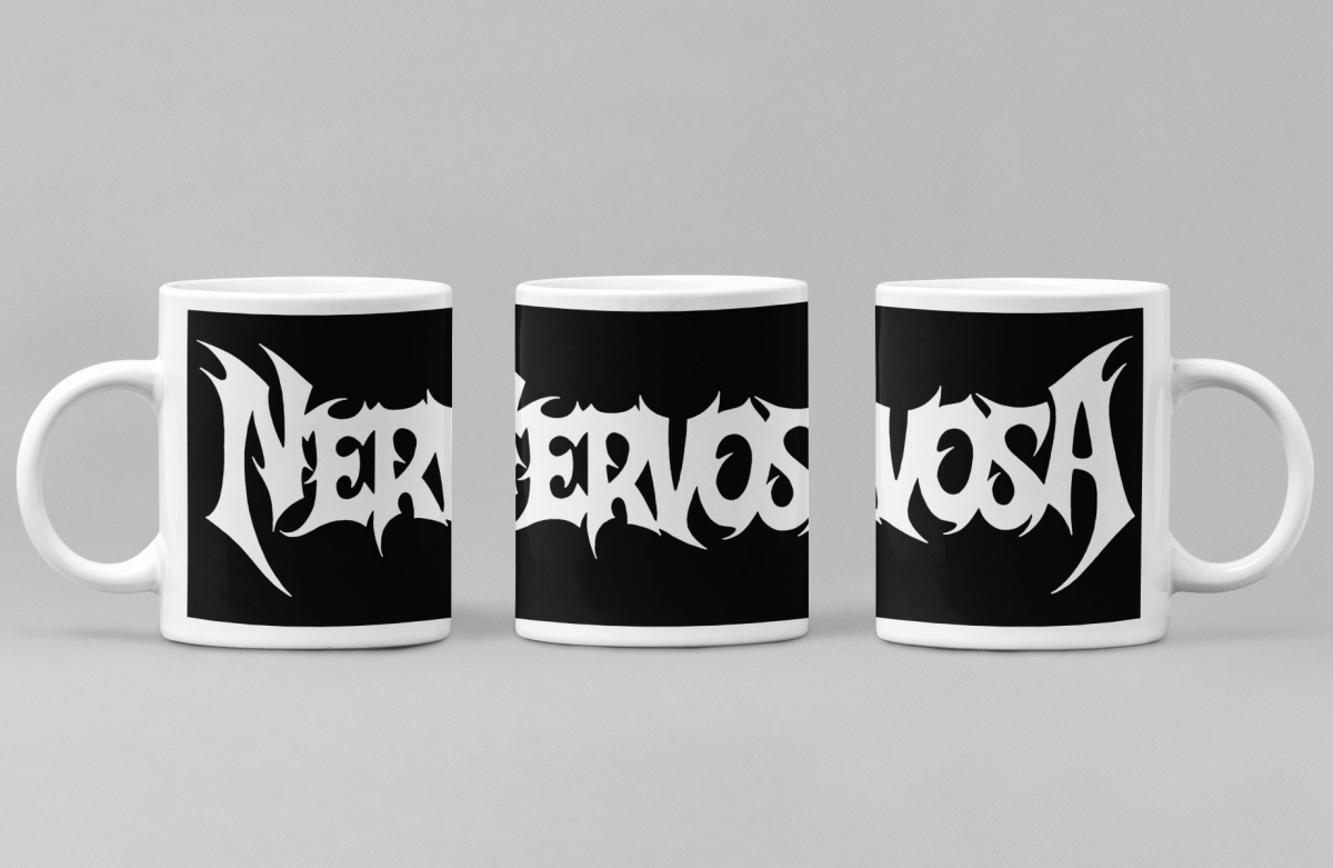 Nervosa Coffee Mug, Nervosa Logo Coffee Mug – Metal Band T-Shirt ...