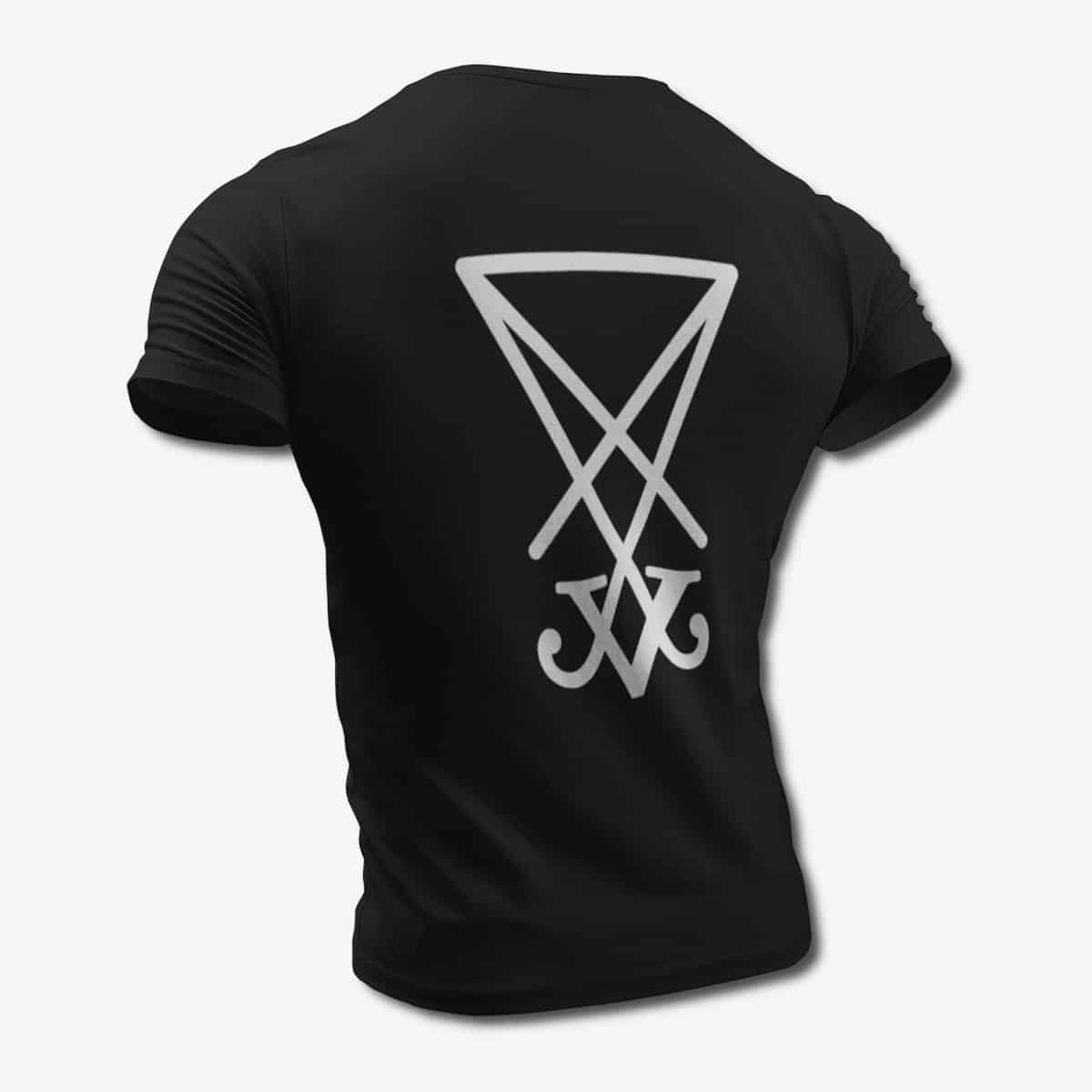 Lucifer Sign T-Shirt, Sign of Lucifer Black T-Shirt – Metal Band T ...