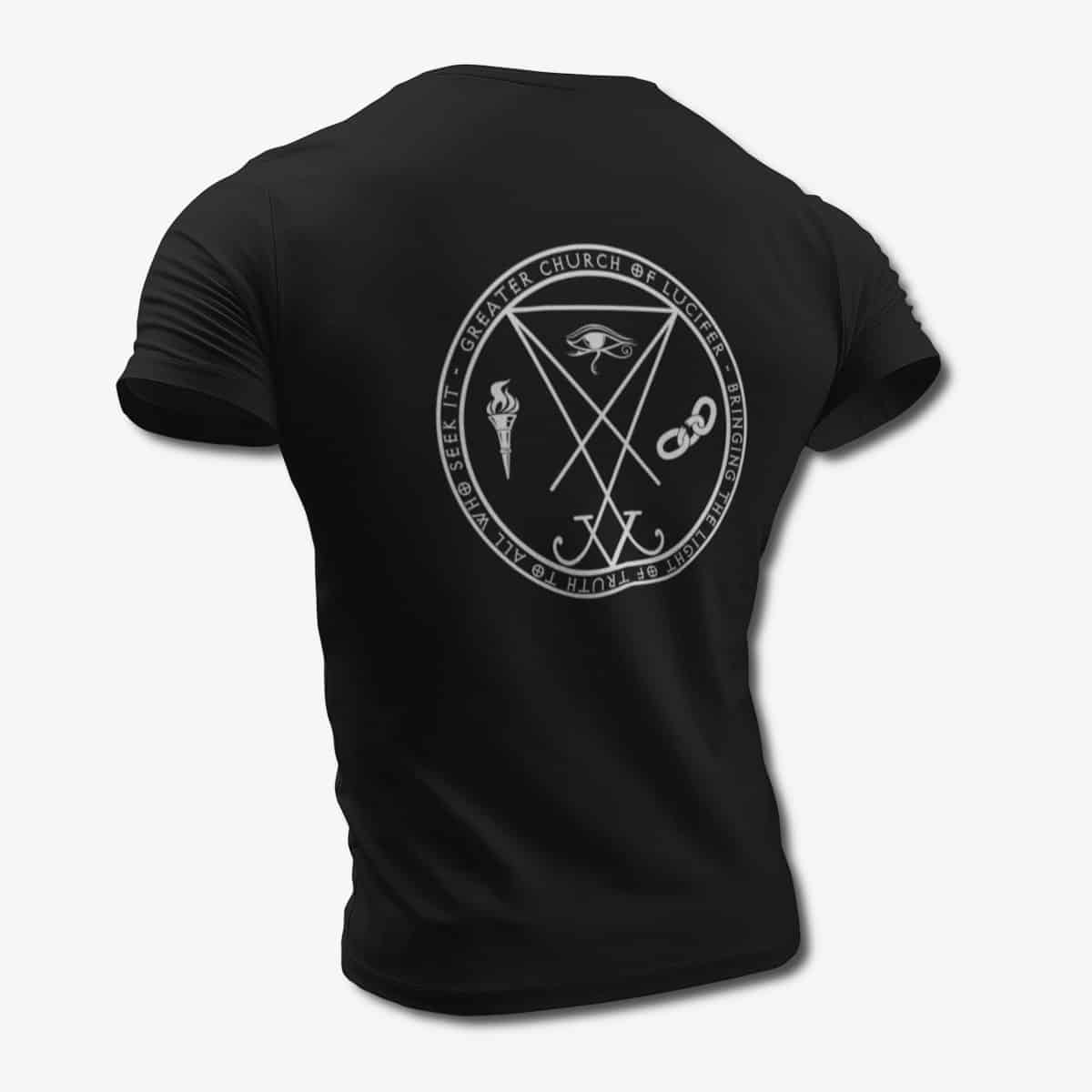 Lucifer T-Shirt, Sigil of Lucifer Black T-Shirt – Metal Band T-Shirt ...