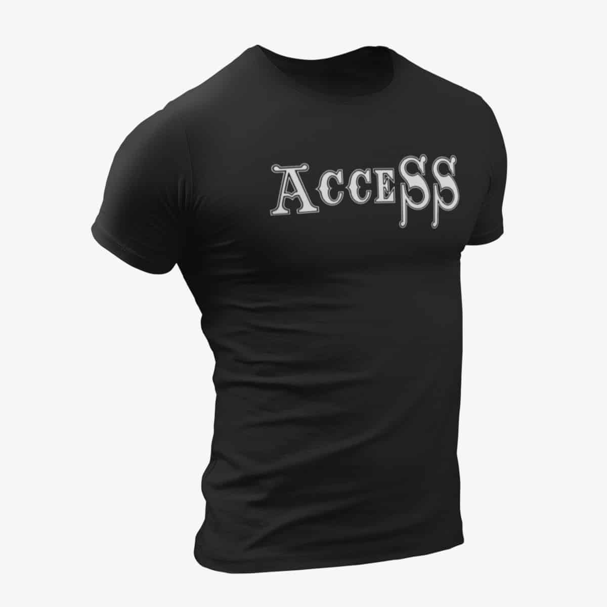 Access T-Shirt, Access Logo Black T-Shirt, Heavy Metal Merchandise ...