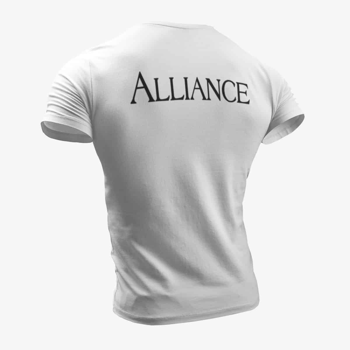 Alliance T-Shirt, Alliance Logo White T-Shirt, Heavy Metal Merchandise ...
