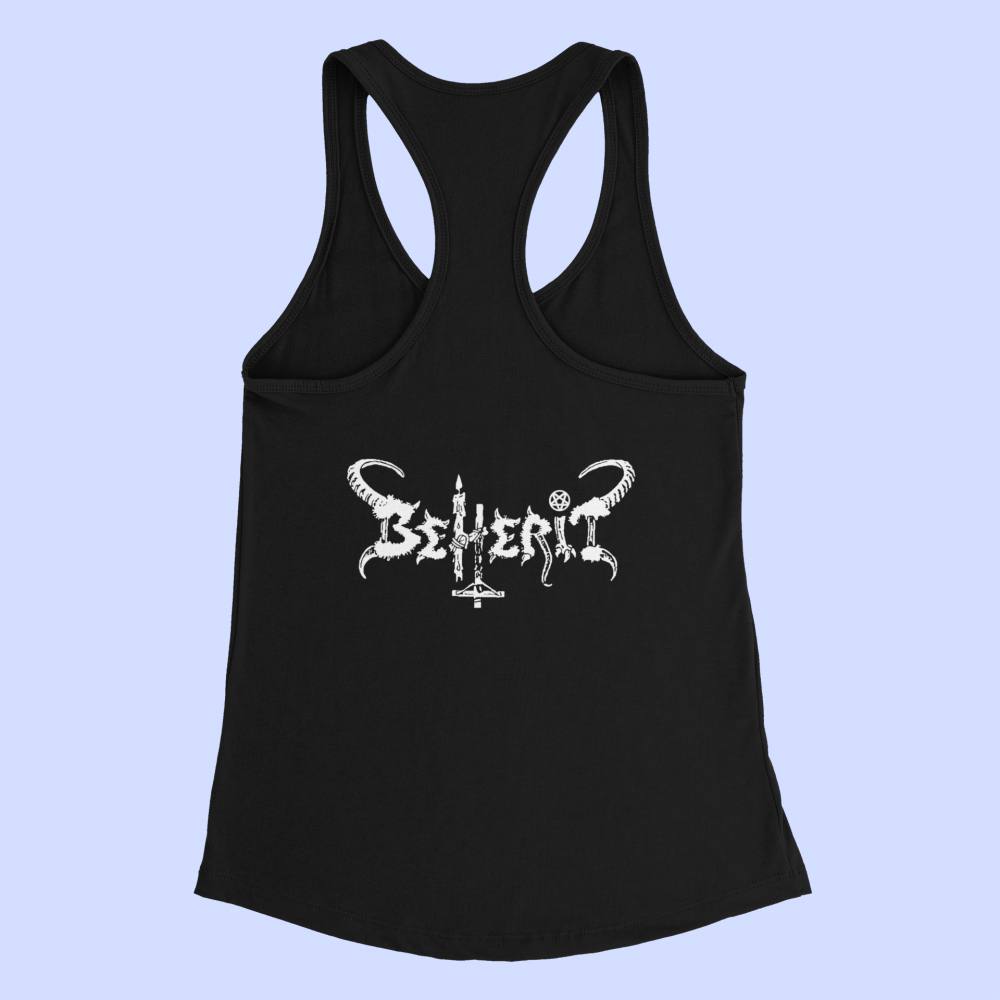 Beherit Tank Top, Beherit Band Logo Black Tank Top Shirt, Black Metal ...