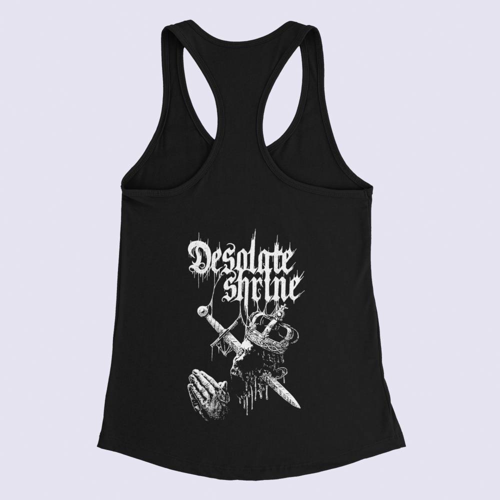 Desolate Shrine Tank Top, Desolate Shrine Logo Artwork Black Tank Top ...