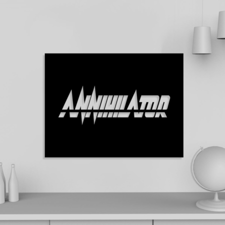 Annihilator Wooden Wall Art, Annihilator Logo Artwork Wooden Framed ...